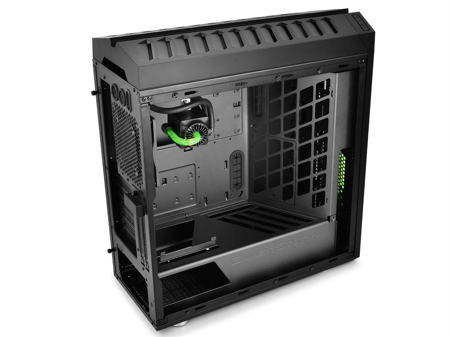 Deepcool GENOME II ATX Case med vattenkylning - Svart / Grön - CoolerKit.se